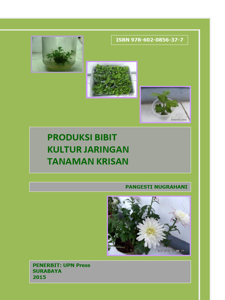 Buku Produksi Bibit Kultur Jaringan Tanaman Krisan-Dikompresi | PDF