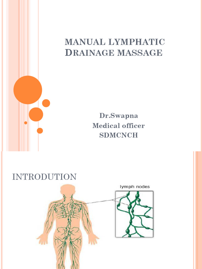 Manual Lymphatic Drainage Techniques | PDF | Lymphatic System | Edema