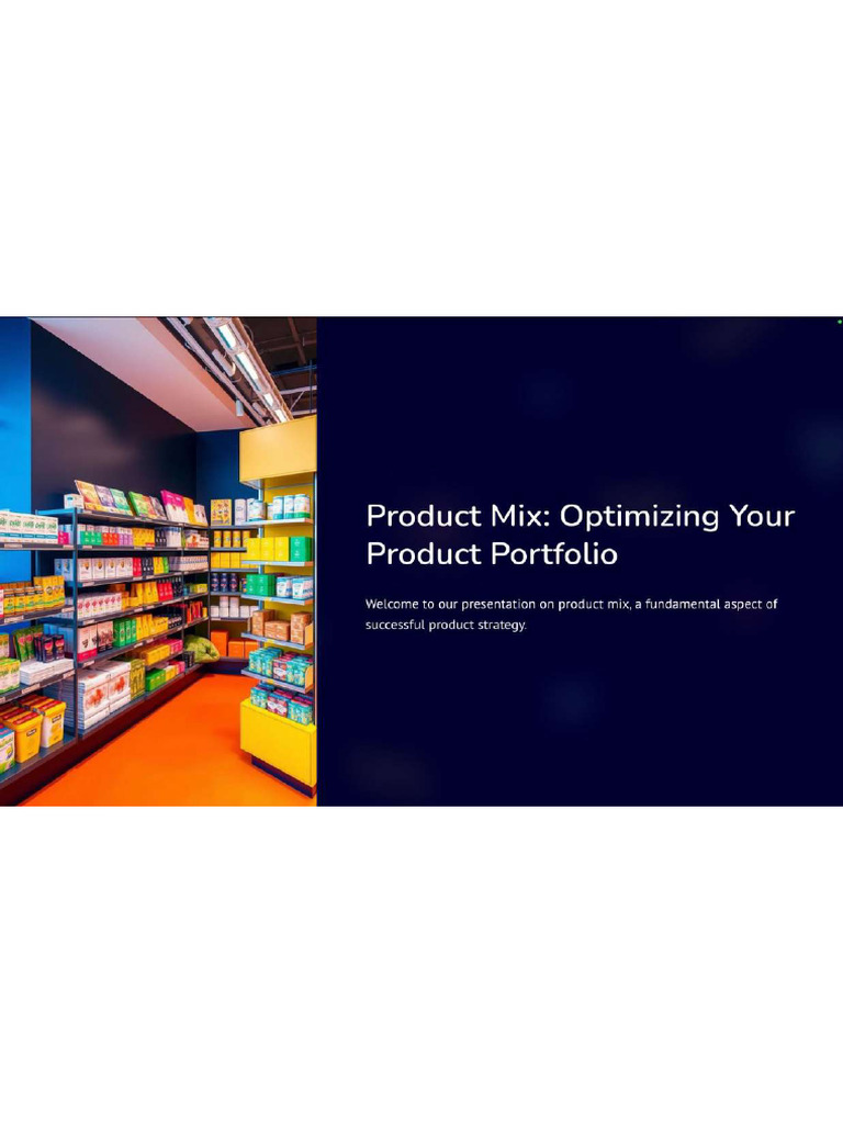 Product Mix | PDF
