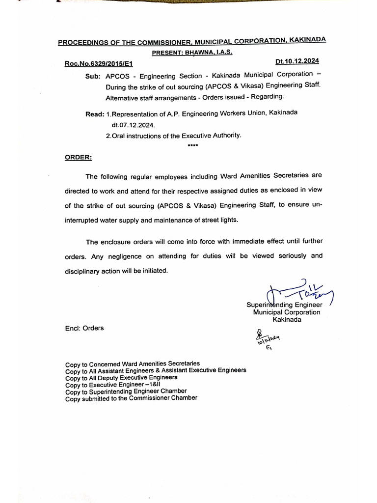 Alternative Duties For Water Supply and Street Lighting | PDF