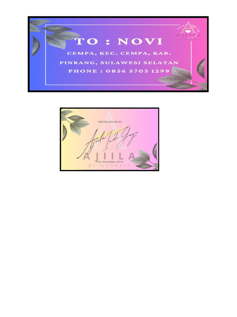 Label Paket | PDF