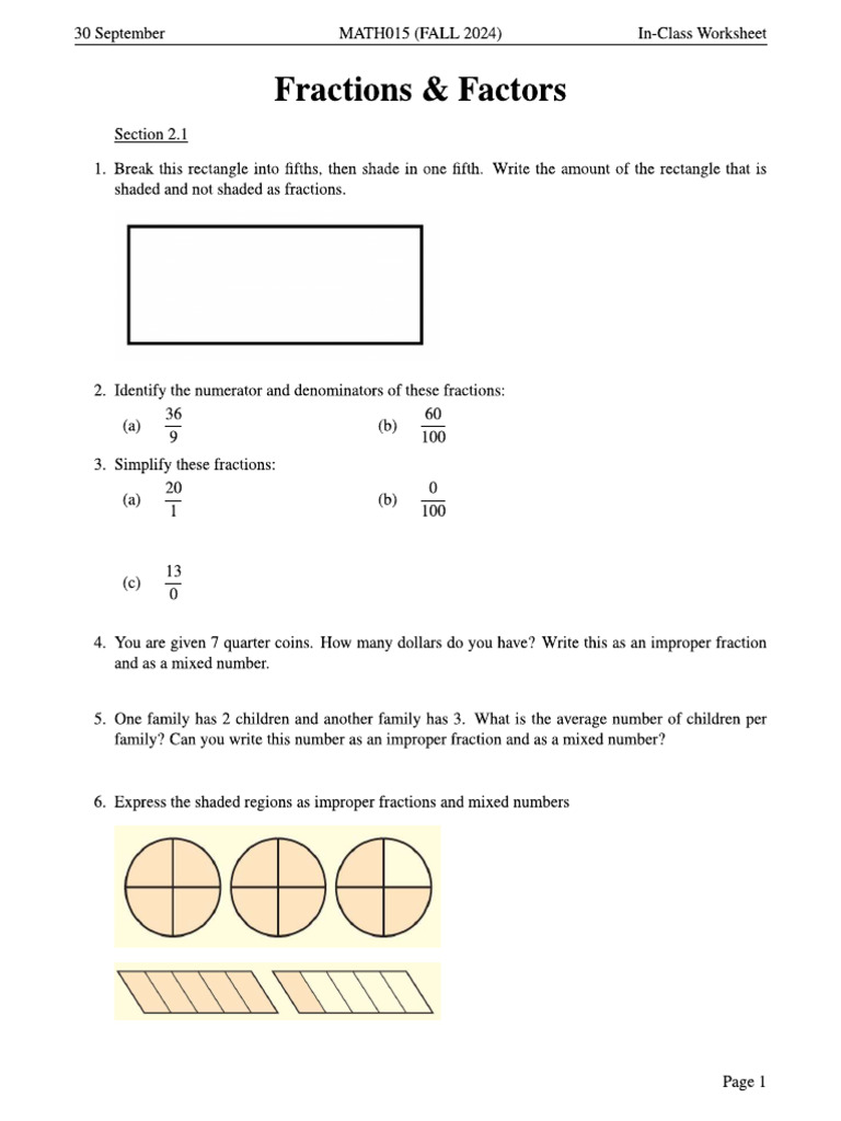 Worksheet Class 9 | PDF