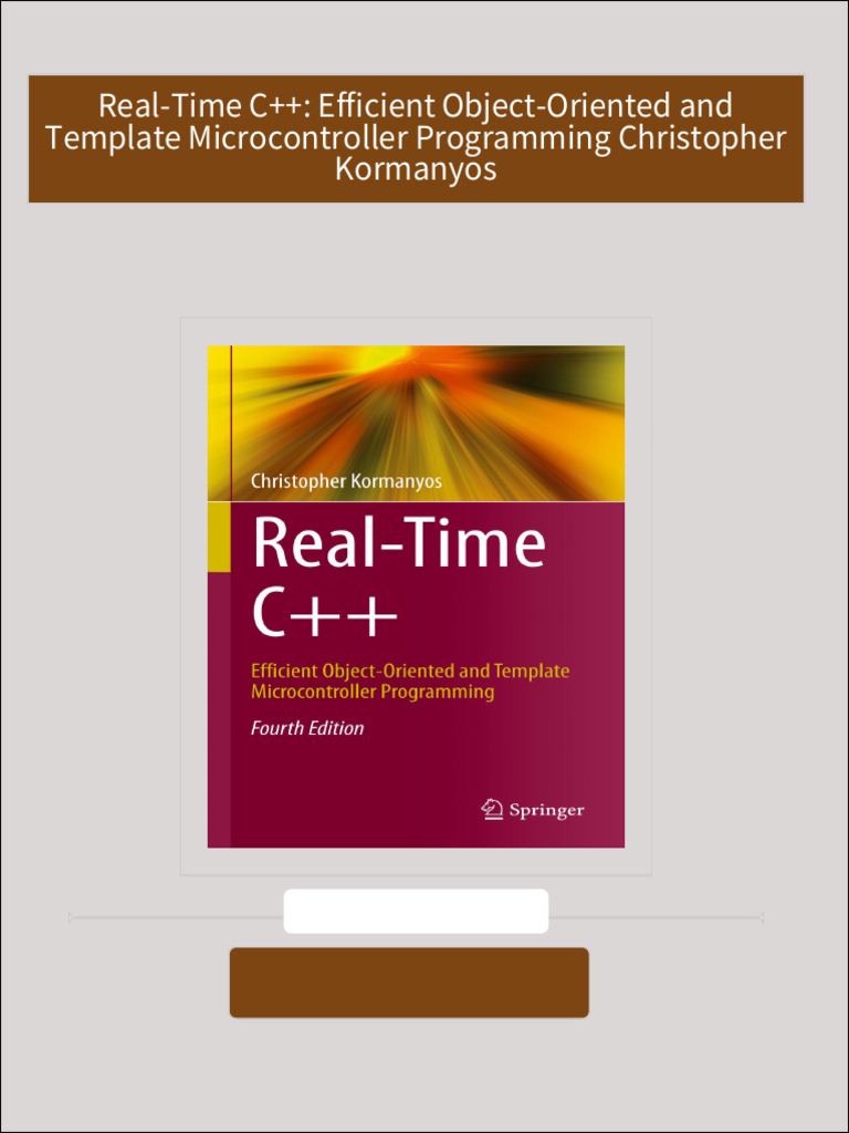 Download Complete Real Time C Efficient Object Oriented And Template Microcontroller
