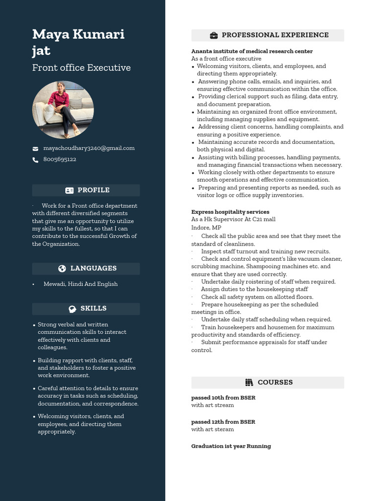 Maya Kumari Jat FlowCV Resume 20241016 | PDF
