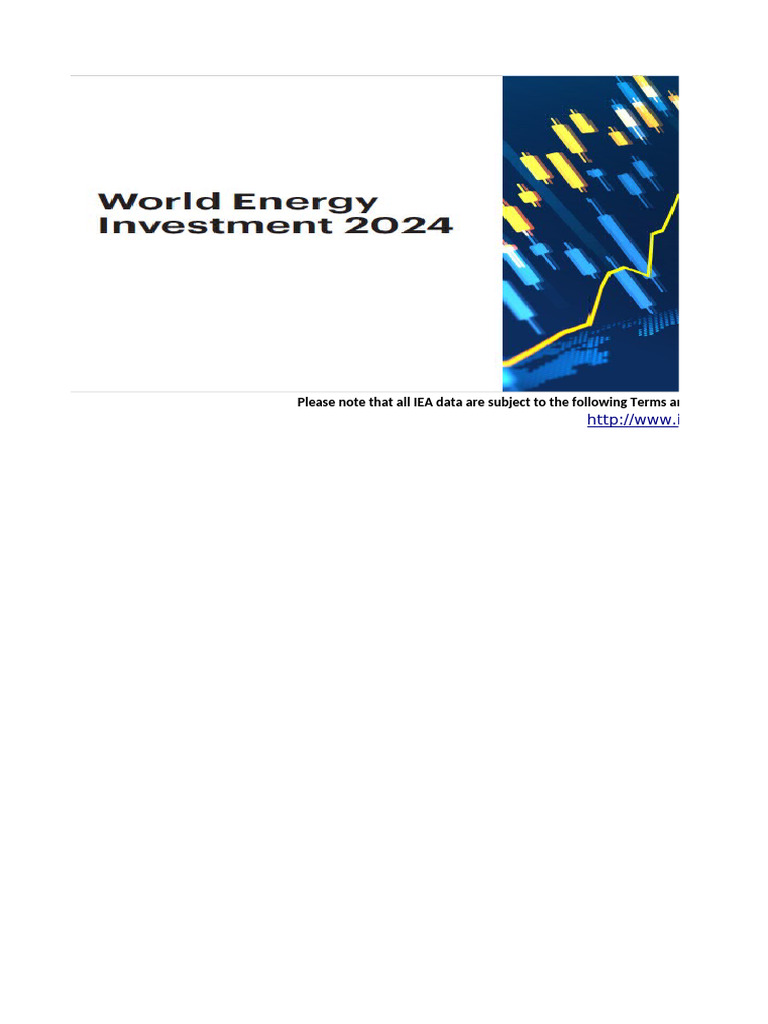 Iea 2024全球能源投资数据 | PDF | Fuels | Electricity Generation