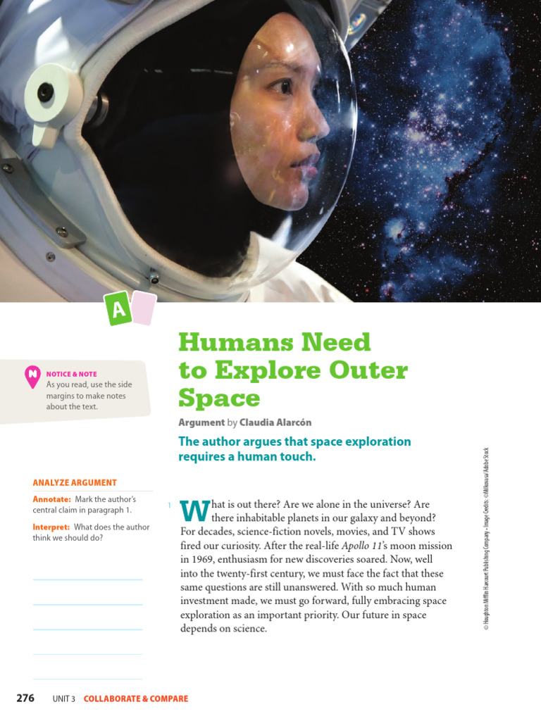 07 and 08 Humans Need To Explore Outer Space | PDF | Space Exploration ...