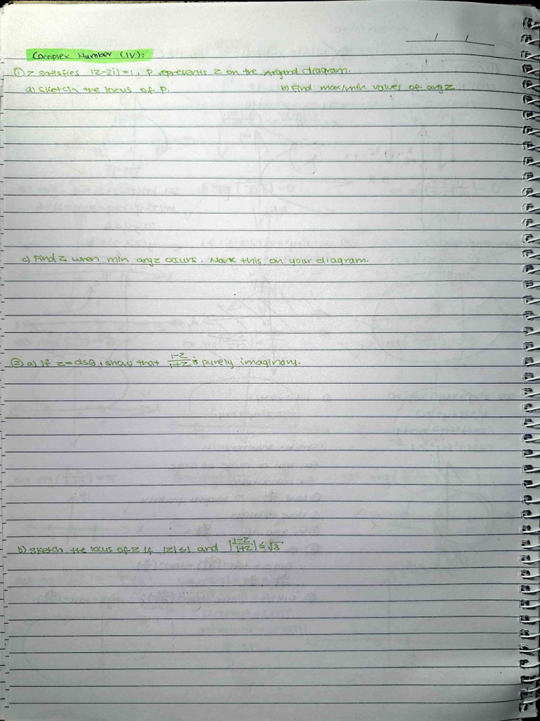 Complex No. (IV) Test | PDF