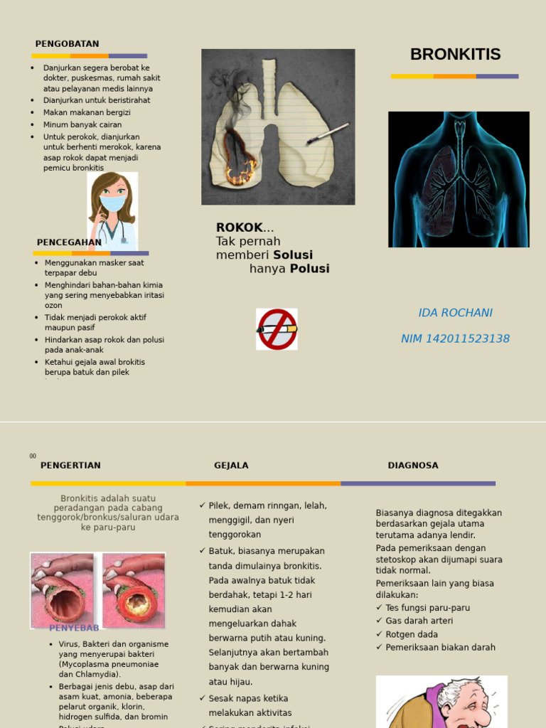 Contoh Leaflet Bronkitis | PDF