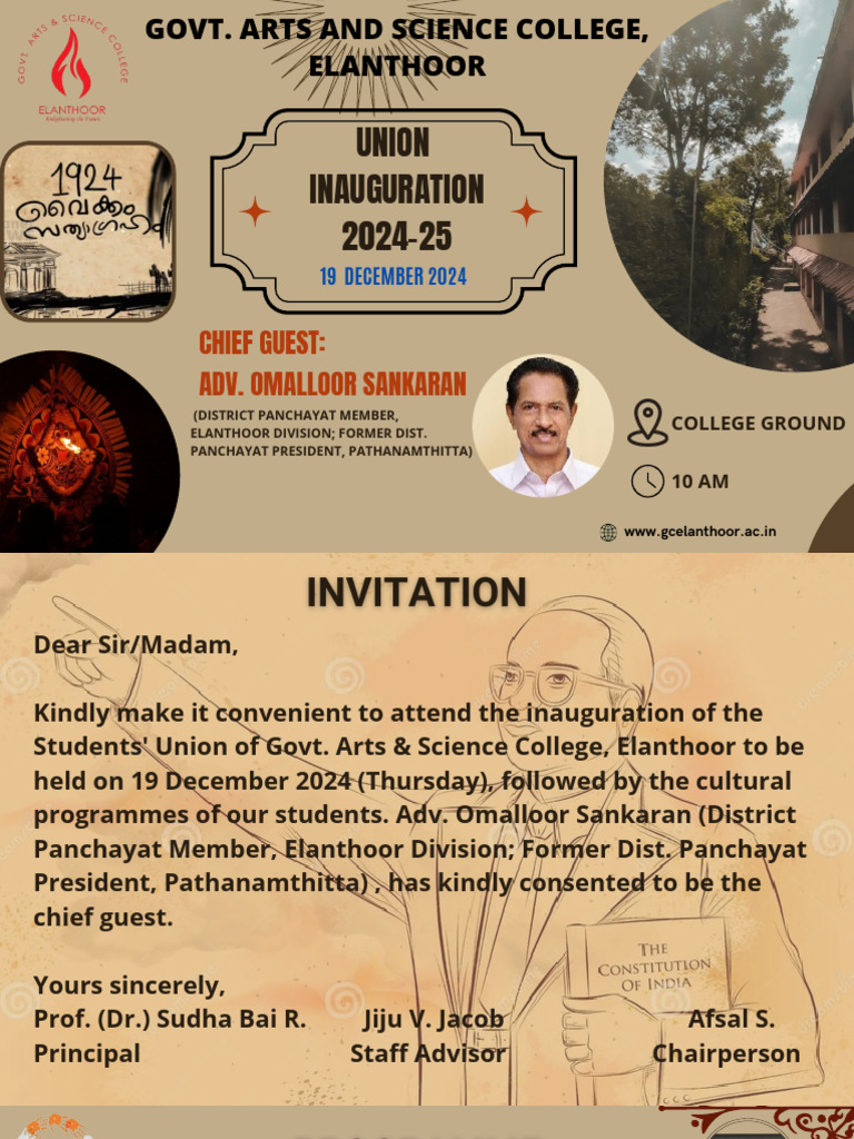 Union Inauguration 2024-25-3 | PDF