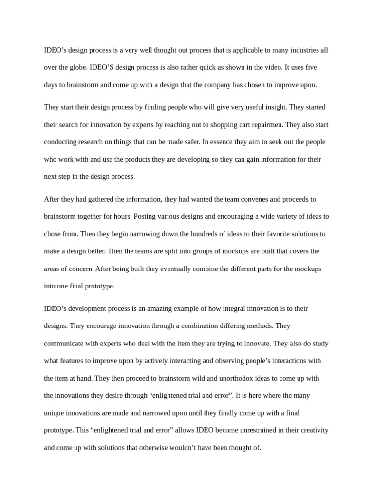 Ideo Shopping Cart | PDF