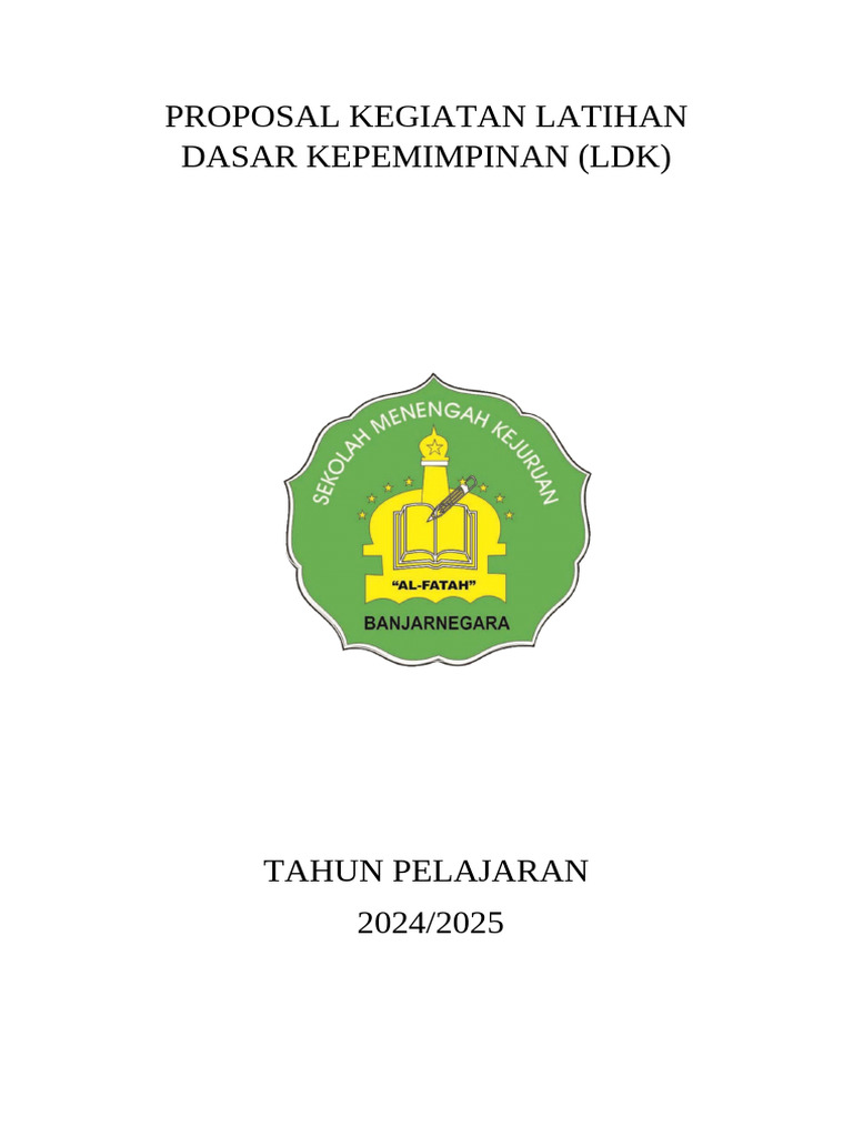 Proposal LDK Osis Dan PMR | PDF