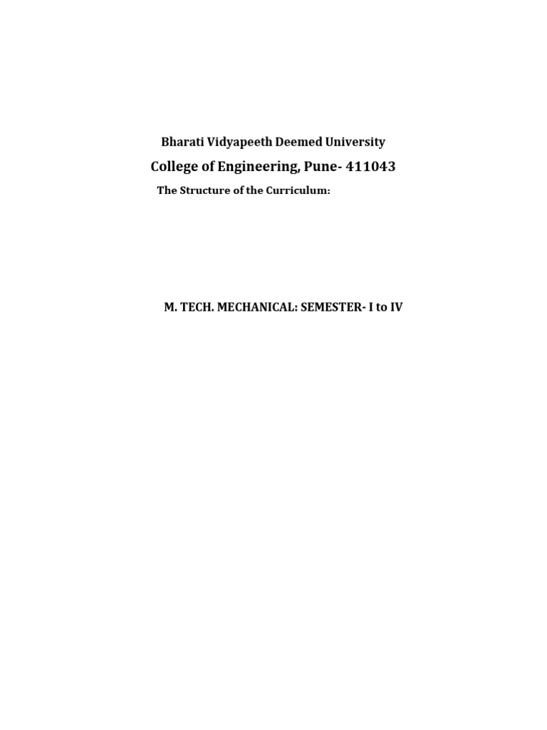 36cprosfile Curriculumfor2015-MTech | PDF | Engineering | Analysis