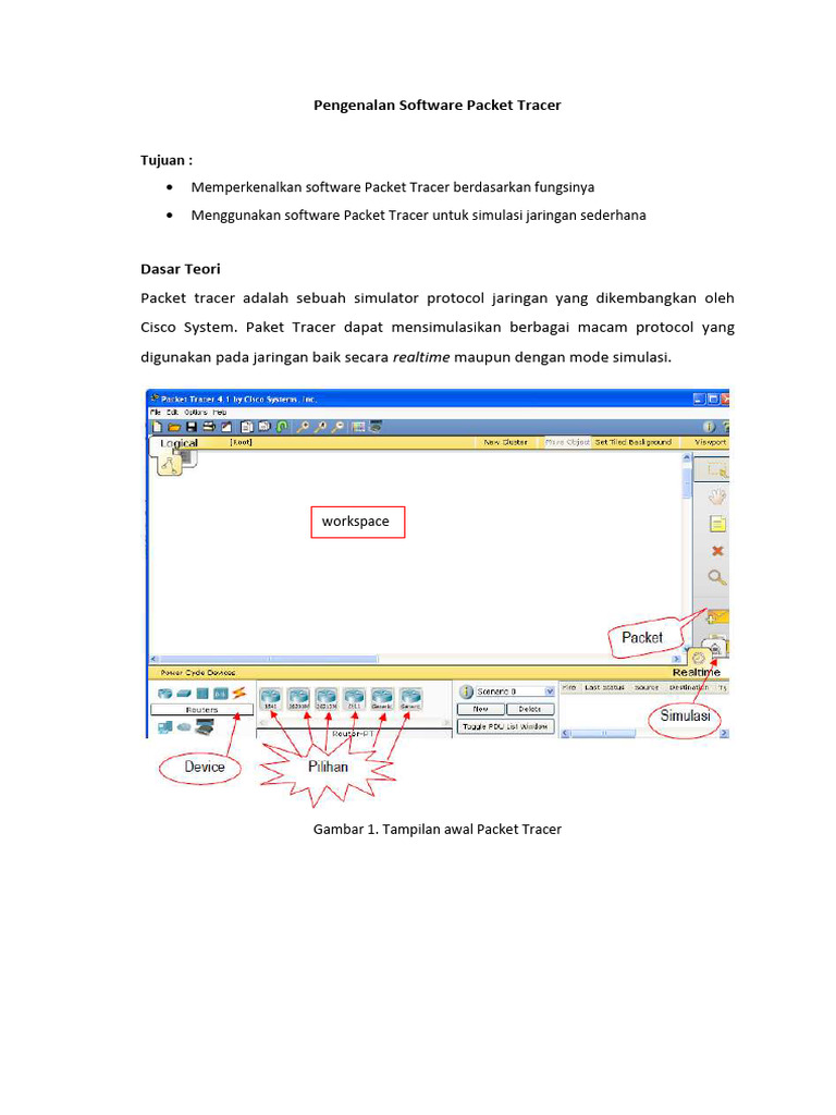 Panduan Penggunaan Cisco Packet Tracer | PDF