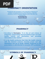 Introduction To Pharmacy | PDF | Pharmacy | Pharmacist