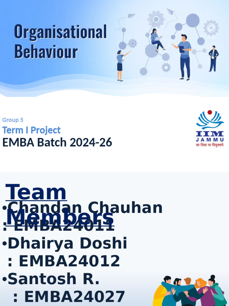 Group 5 OB Project | PDF | Organizational Behavior | Leadership