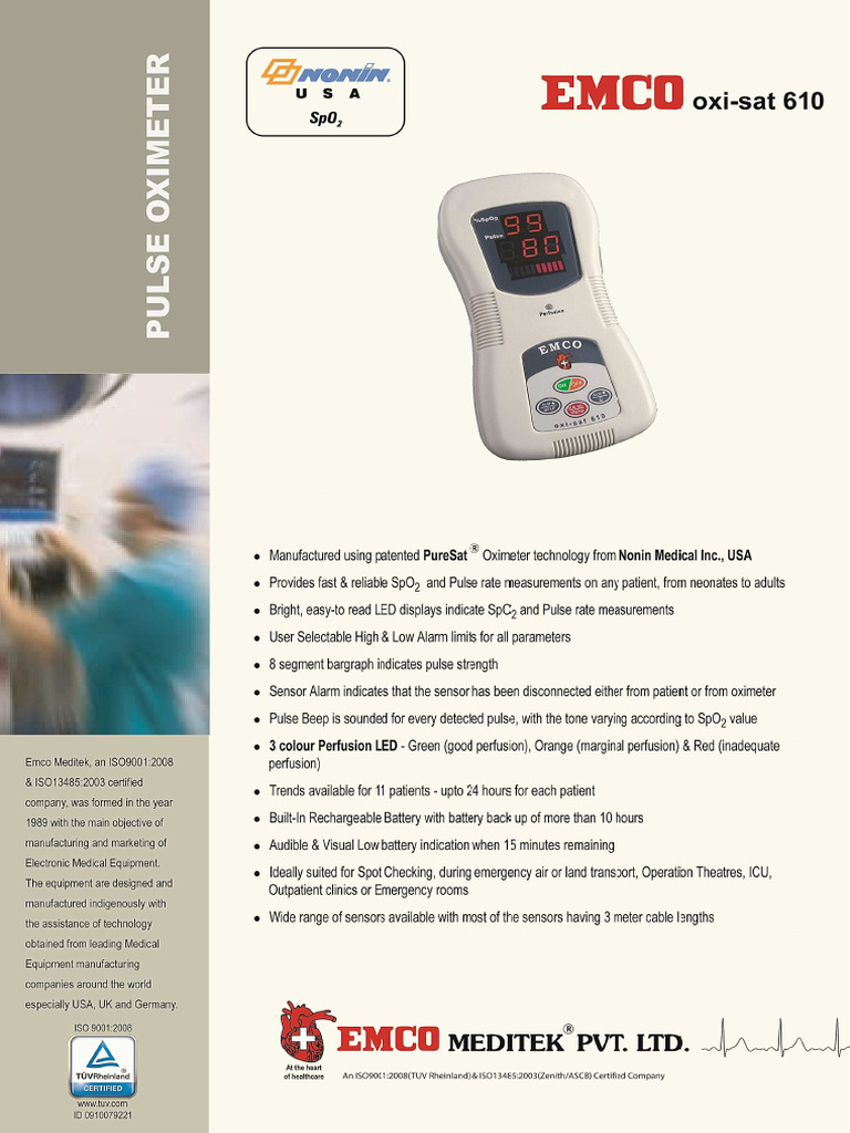 Pulse Oximeter 610 | PDF