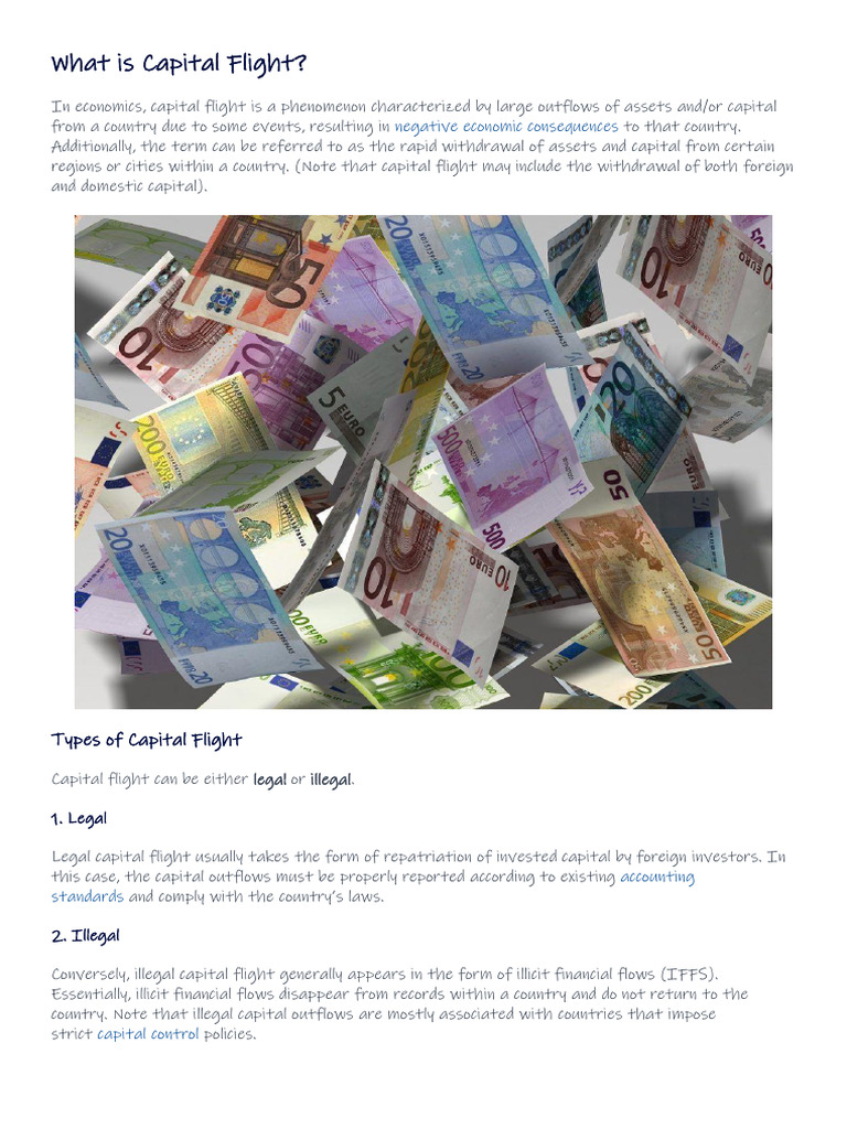 CAPITAL FLIGHT | PDF | Capital (Economics) | Investing