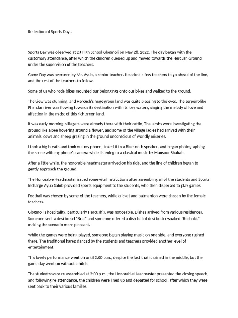 Reflection of S-WPS Office | PDF