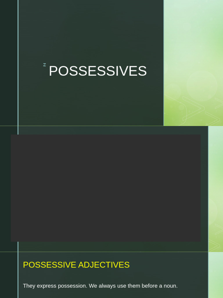 Possessives Review Grammar Guides 143798 | PDF | Pronoun | Linguistic ...