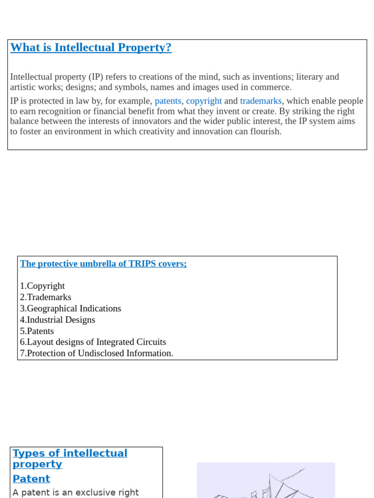 Ipr Types | PDF | Intellectual Property | Patent