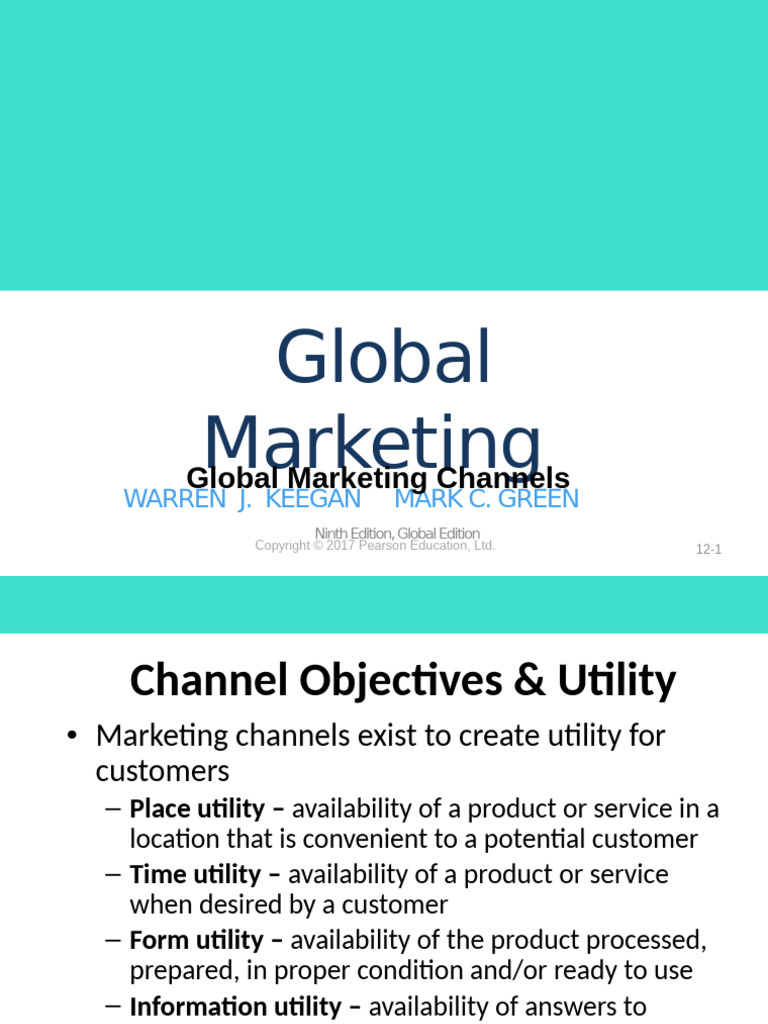 Global Marketing Channels | PDF | Retail | Big Box Store