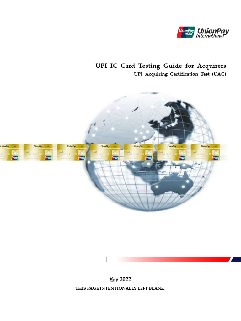 UPI IC Card Testing Guide for Acquirers | PDF | Technology & Engineering