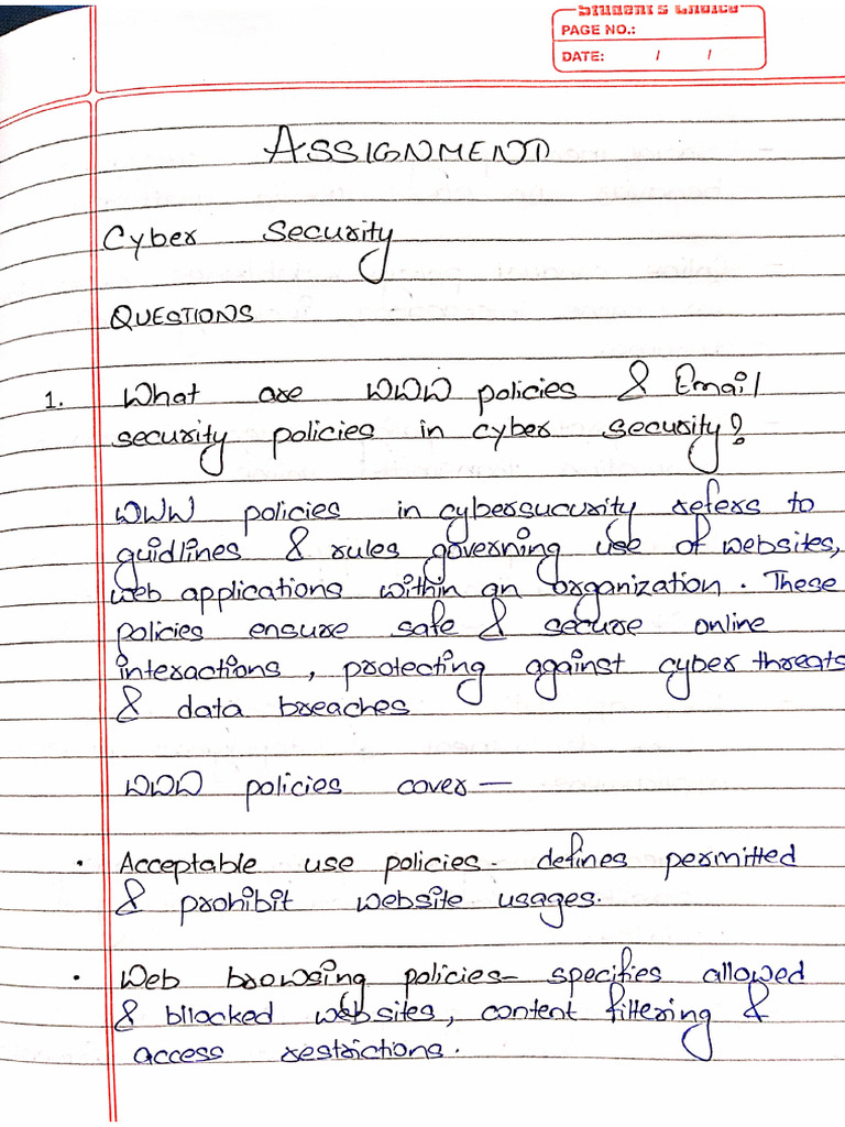 Cyber Security Assignment 1 Pdf 