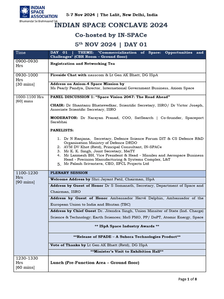 ISC 2024 Programme Schedule | PDF