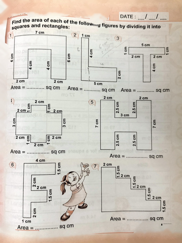 Area Perimeter of Combined Figure Madhulata | PDF