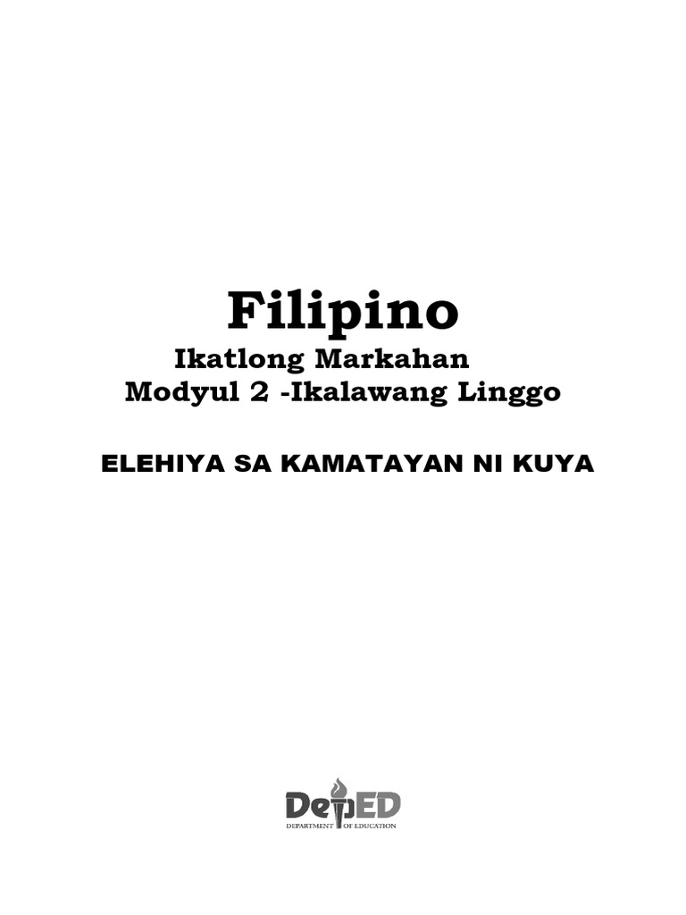 2 - Q3 Filipino | PDF