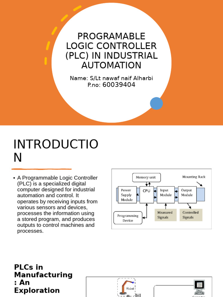 Programable Logic Controller (PLC) in Industrial | PDF | Programmable ...