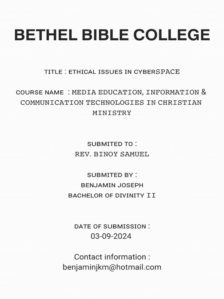 Ben Assignment | PDF