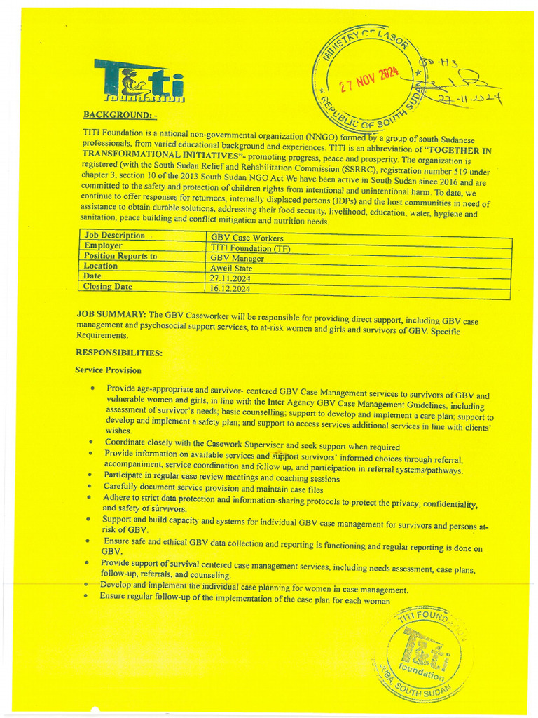 GBV Case Workers | PDF