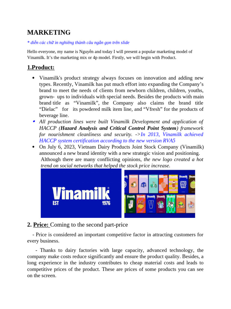 Vinamilk | PDF | Brand | Marketing