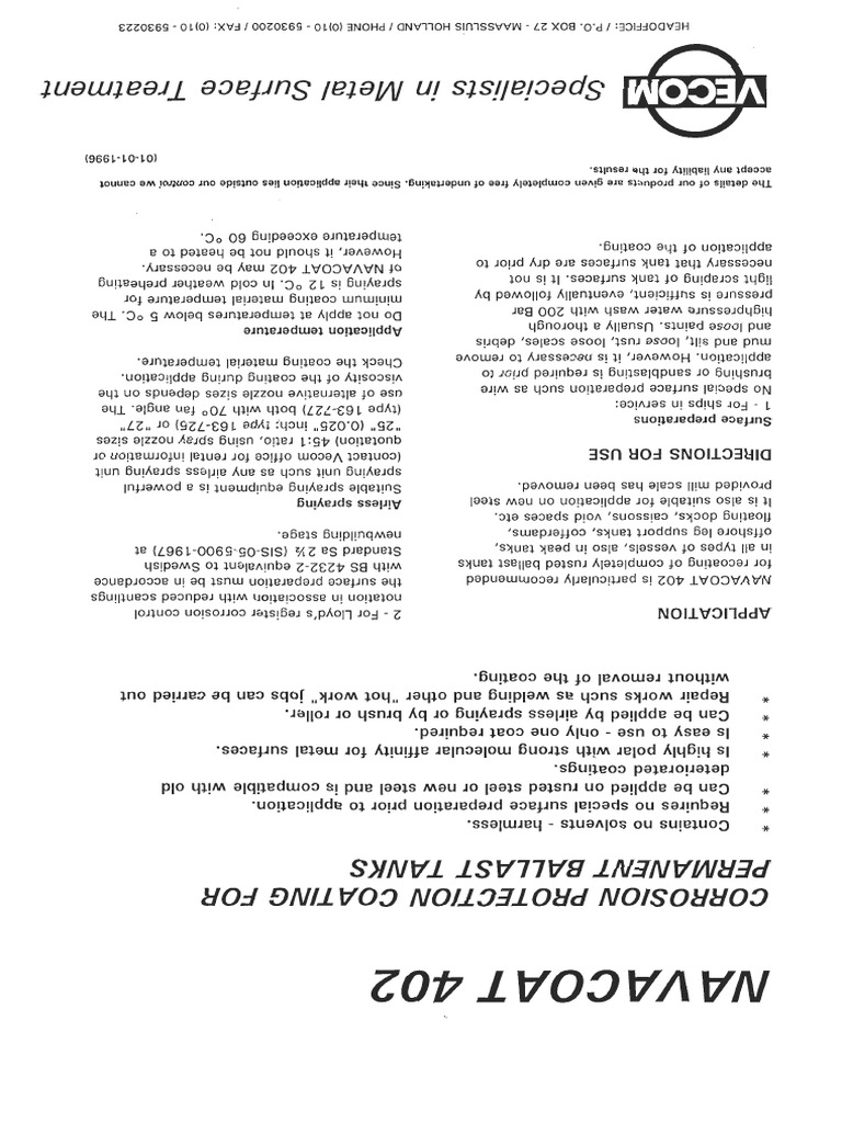 Vecom Navacoat | PDF