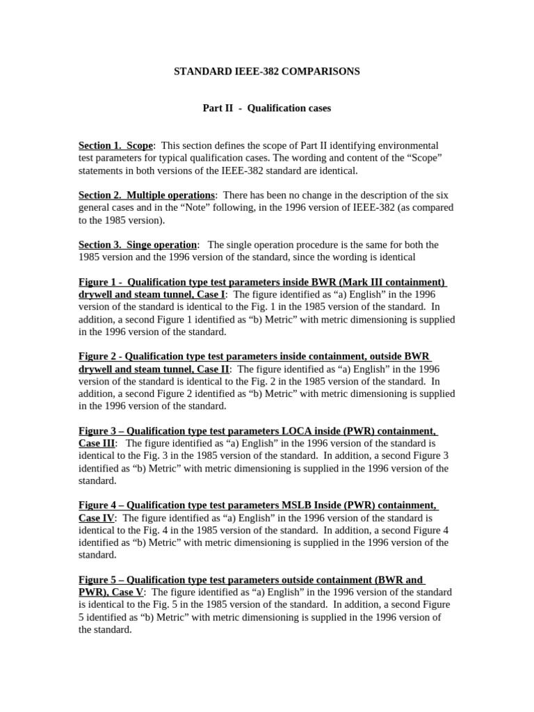 IEEE-382 Comparation-Part II - Qualification Cases | PDF | Computer Programming