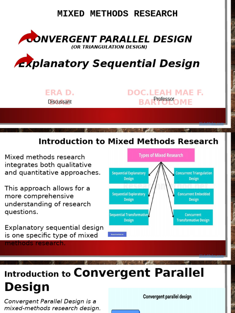 Convergent Parallel Designor Triangulation Design | PDF | Qualitative Research | Quantitative ...
