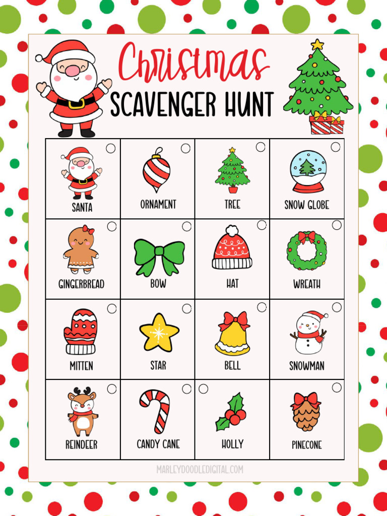 Christmas Scavenger Hunts FINAL | PDF | Santa Claus | Christmas