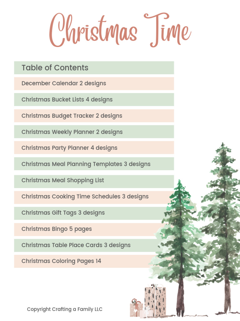 Christmas Planner Templates PDF | PDF | Christmas | Christmas And ...