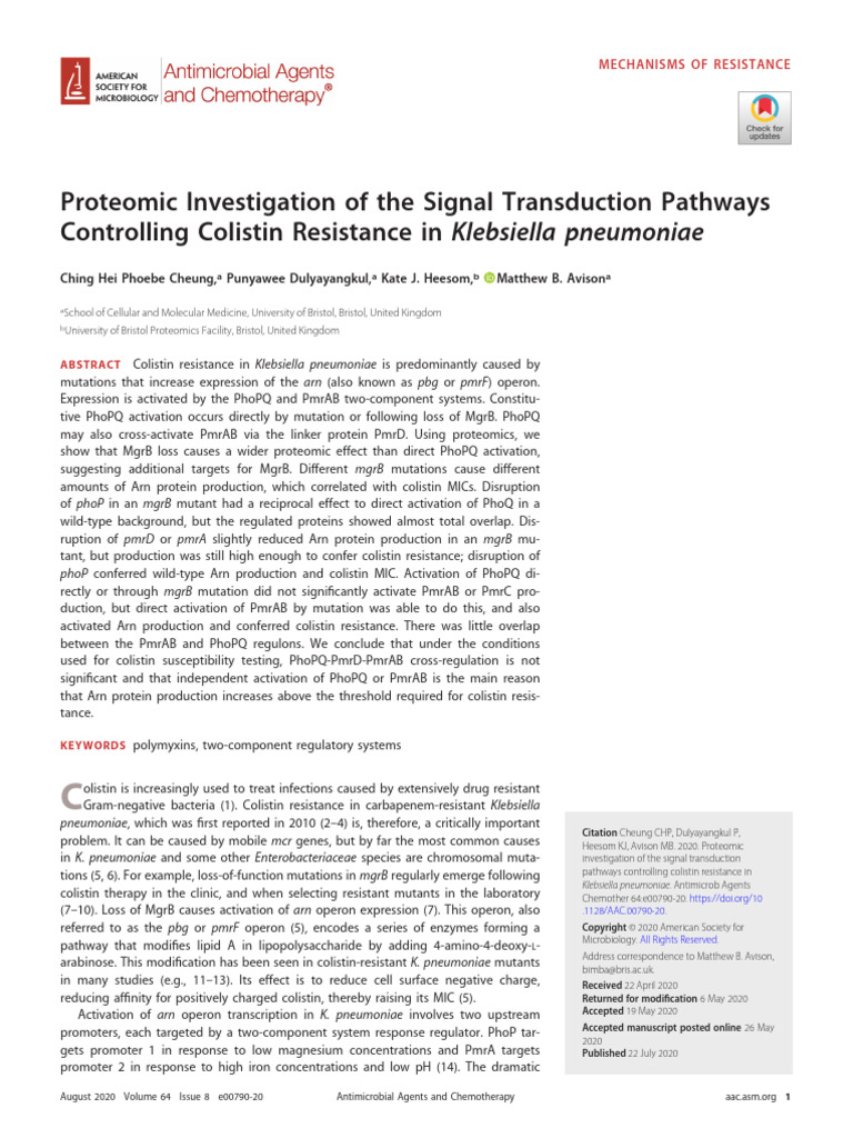 Proteomic Investigation of The Signal Transduction Pathways Controlling ...