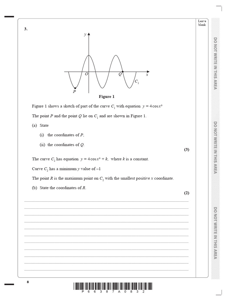 2021-2024 Edexcel AL P1 Trig | PDF | Analytic Geometry | Geometry