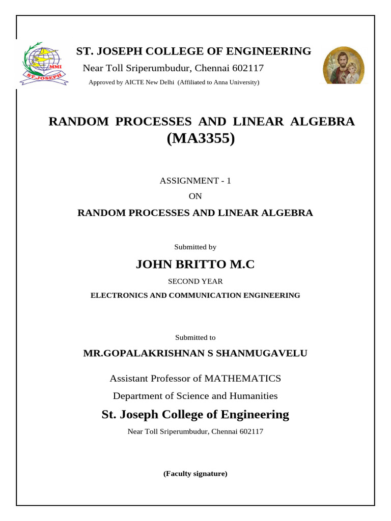 ECE Student's Math Assignment | PDF