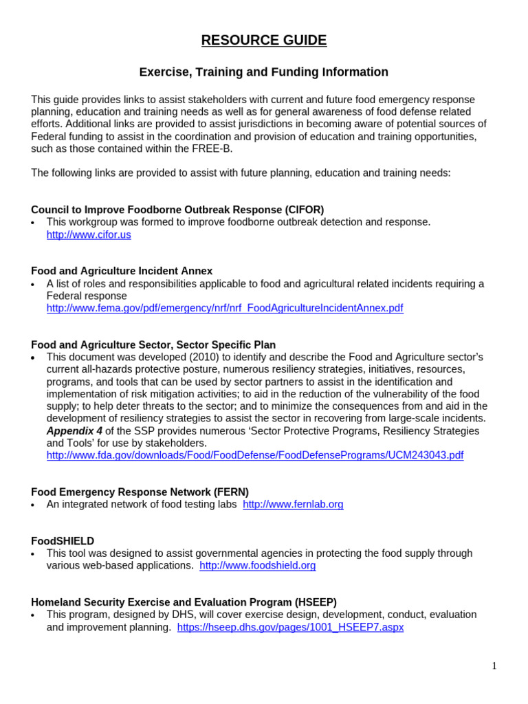 11.Resource Guide | PDF | United States Department Of Homeland Security ...