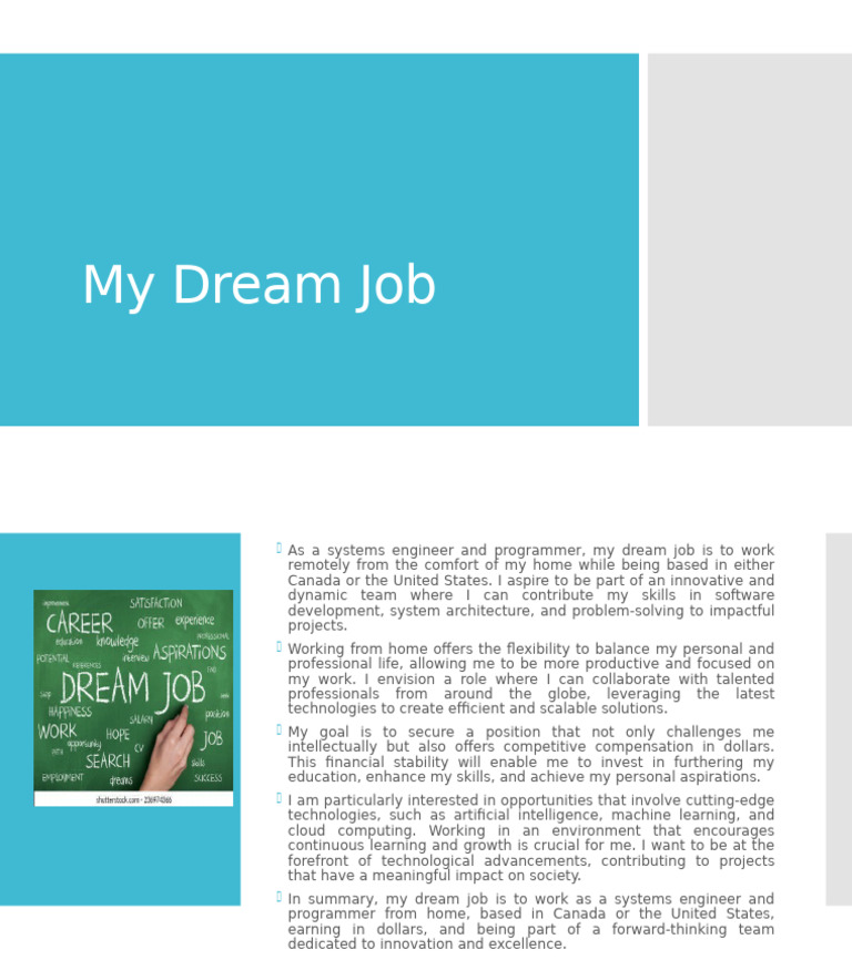 Remote Systems Engineer Dream Job | PDF