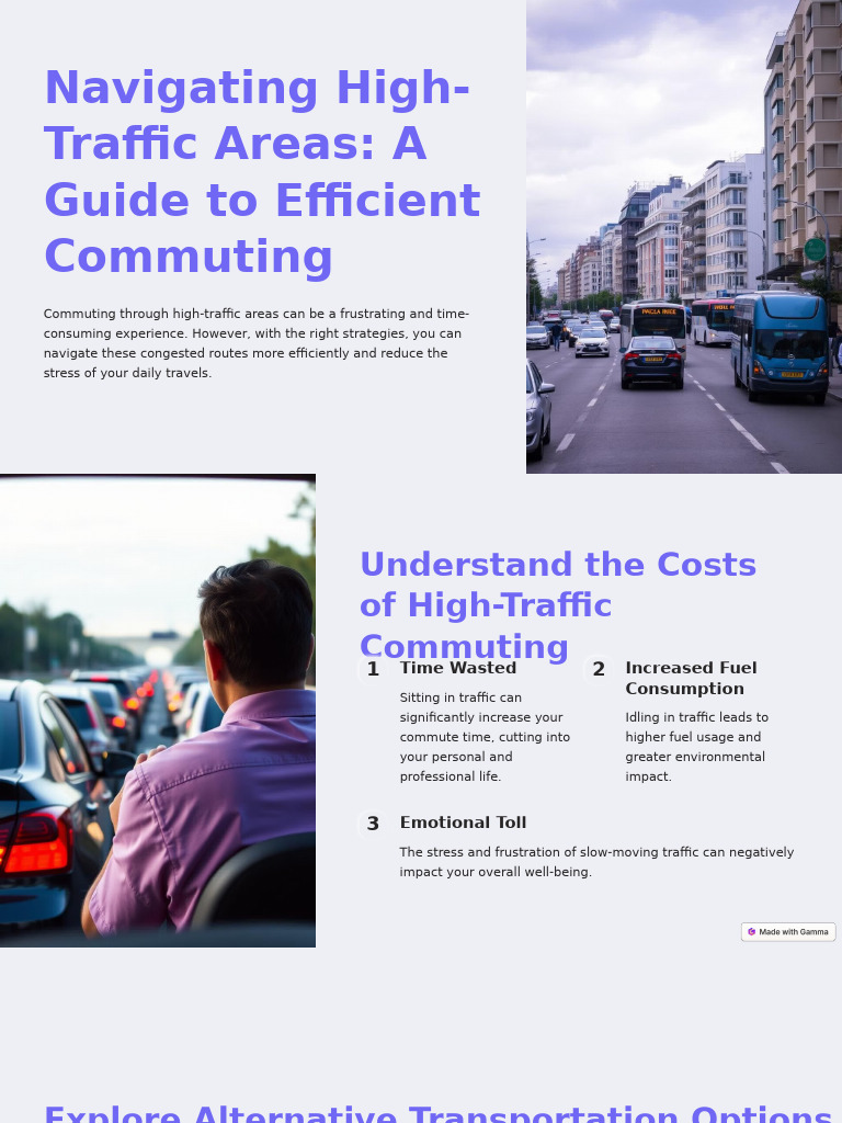 Navigating-High-Traffic-Areas-A-Guide-to-Efficient-Commuting | PDF ...