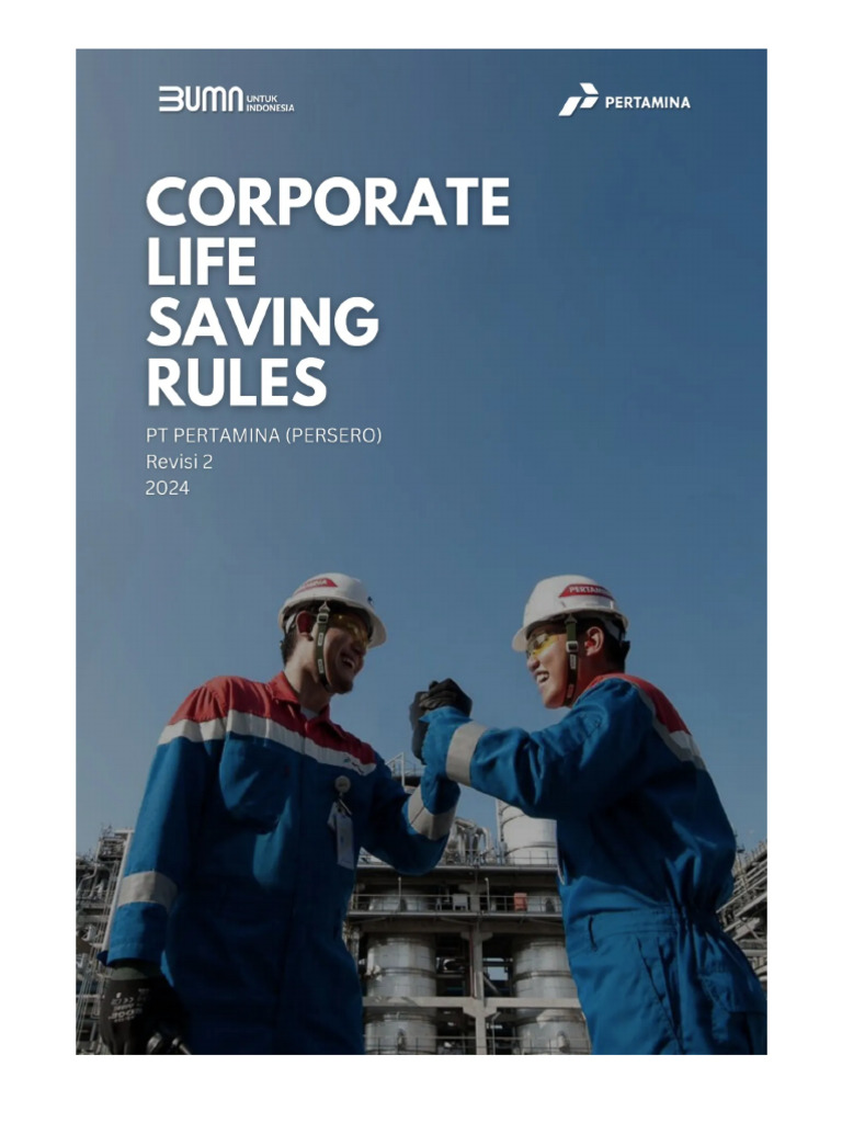 Buku Saku 10 Corporate Life Saving Rules (CLSR) Pertamina | PDF