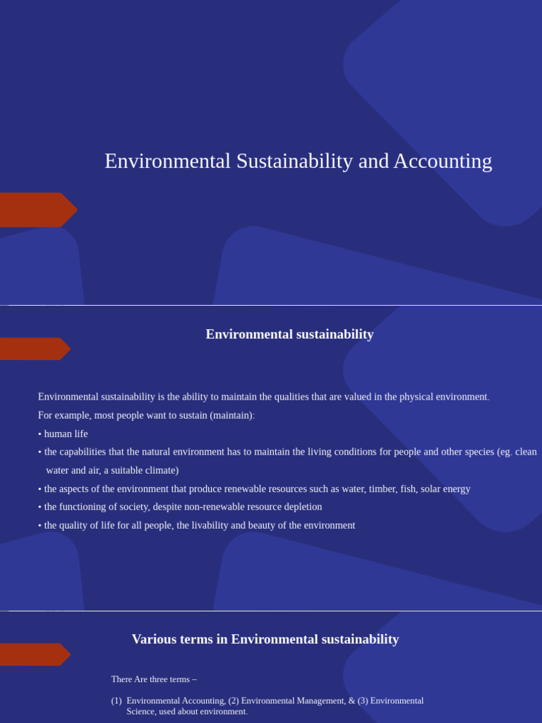 Environmental Accounting | PDF | Environmental Resource Management ...