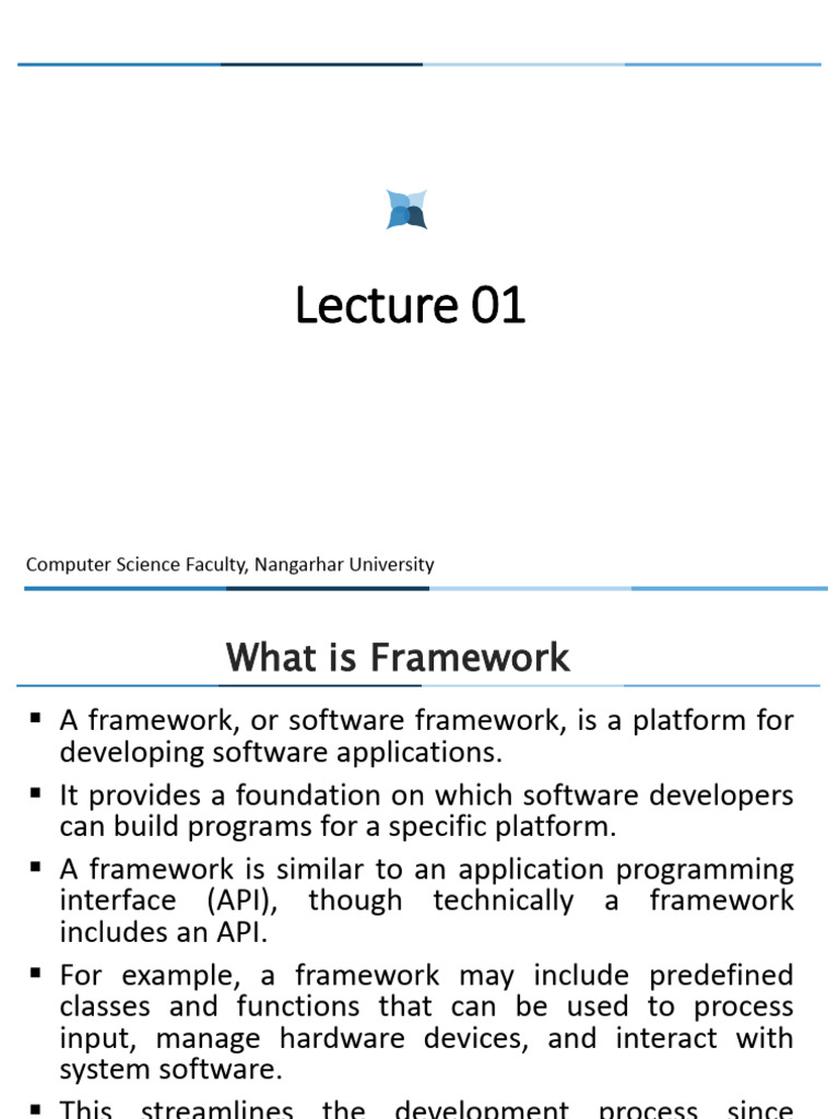 AWD-Lecture 01 | PDF | Software | Software Framework