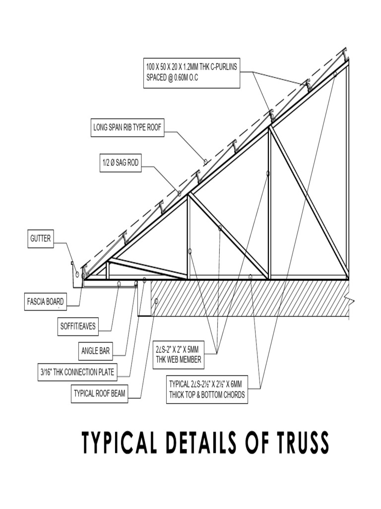 Typical Details of Truss | PDF
