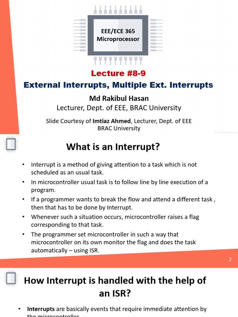 Lecture - 08 - 09 - External Interrupts - Multiple Ext Interrupts | PDF ...